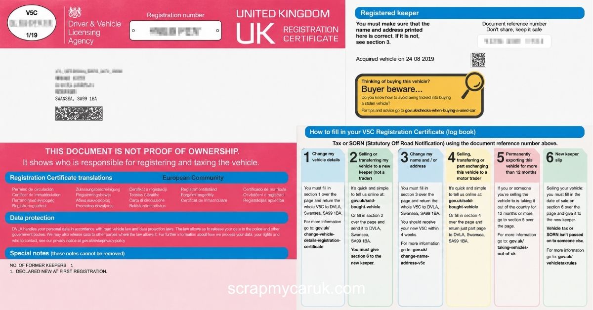 How to Scrap a Car Without V5C Logbook [Step by Step] - Scrap My Car UK